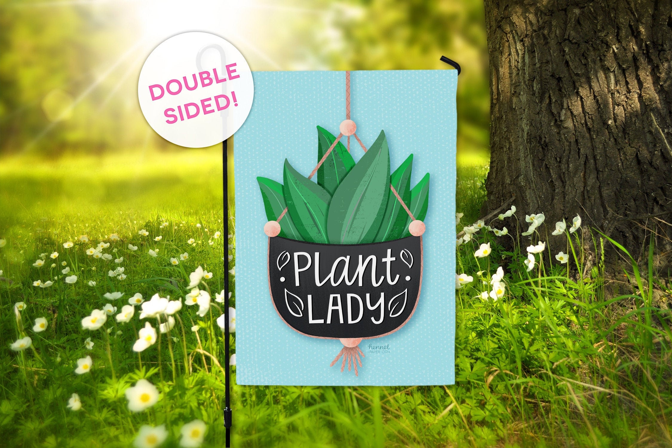 Plant Lady Garden Flag: Double Sided Outdoor Decor - Etsy