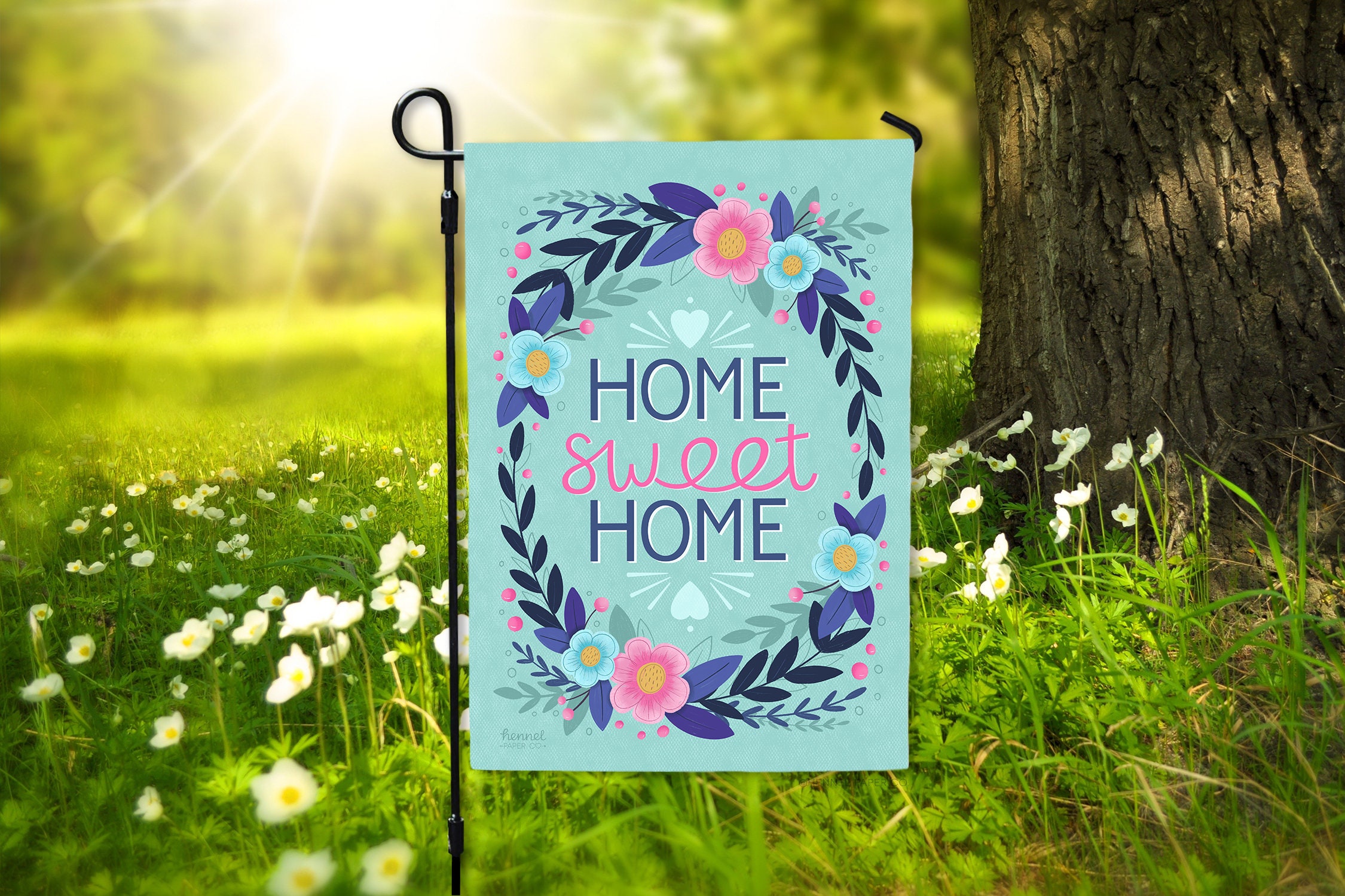 Home Sweet Home Garden Flag DOUBLE SIDED Spring Summer Welcome - Etsy
