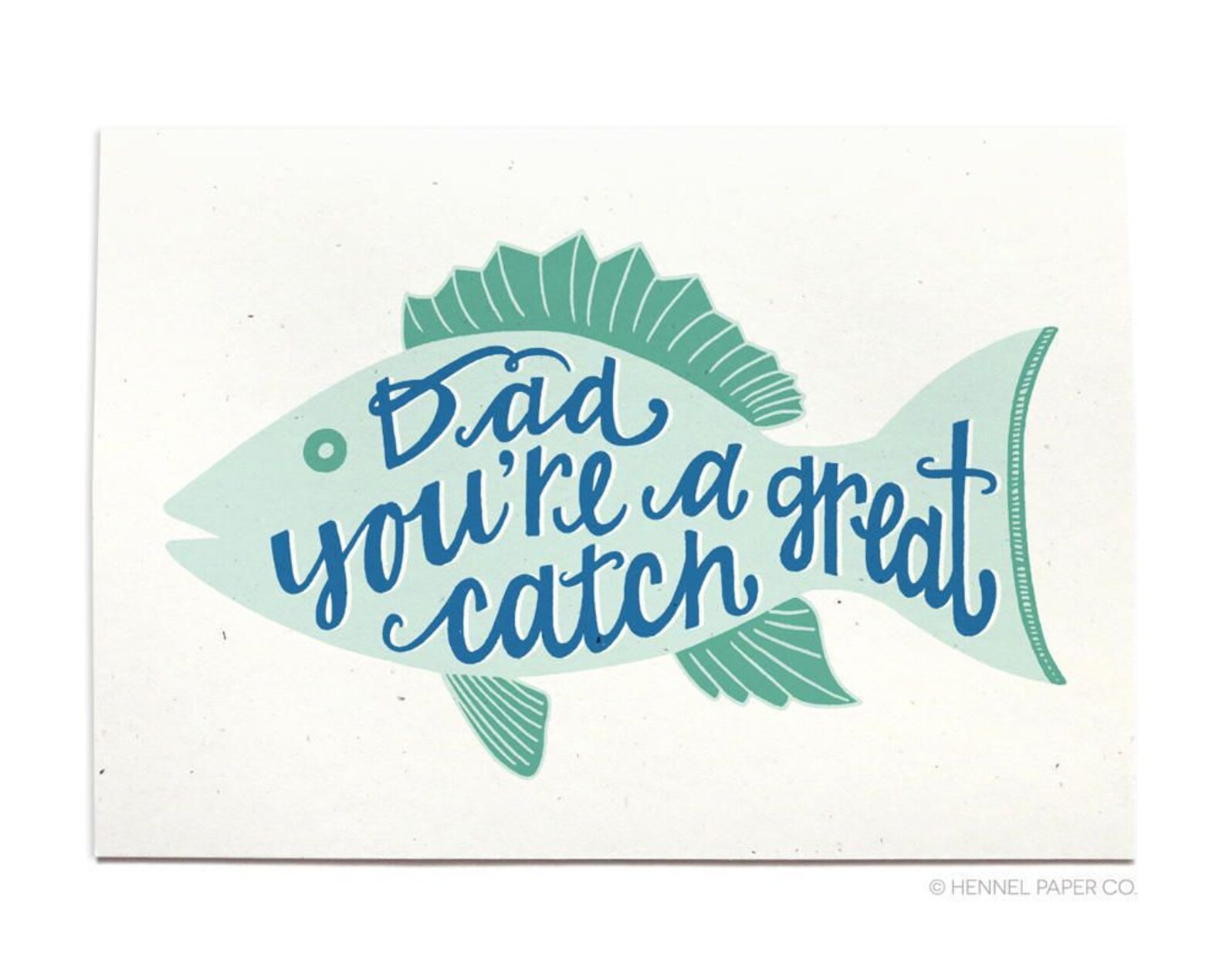 Dad Birthday Card Dad You're a Great Catch Fish Card | Etsy
