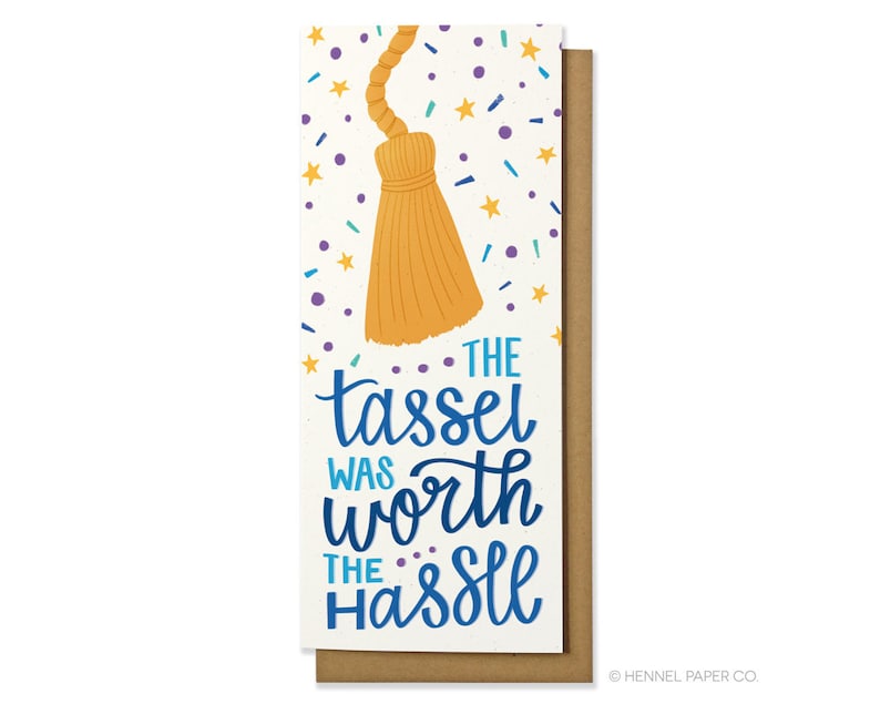 Graduation Card - Grad Card - Tassel Was Worth the Hassle - Grad Money ...