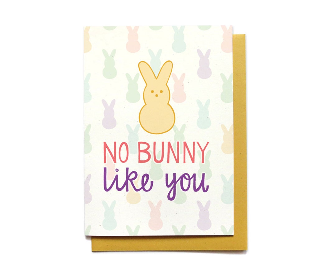Funny Easter Card: No Bunny Like You, Peeps Love Card - Etsy