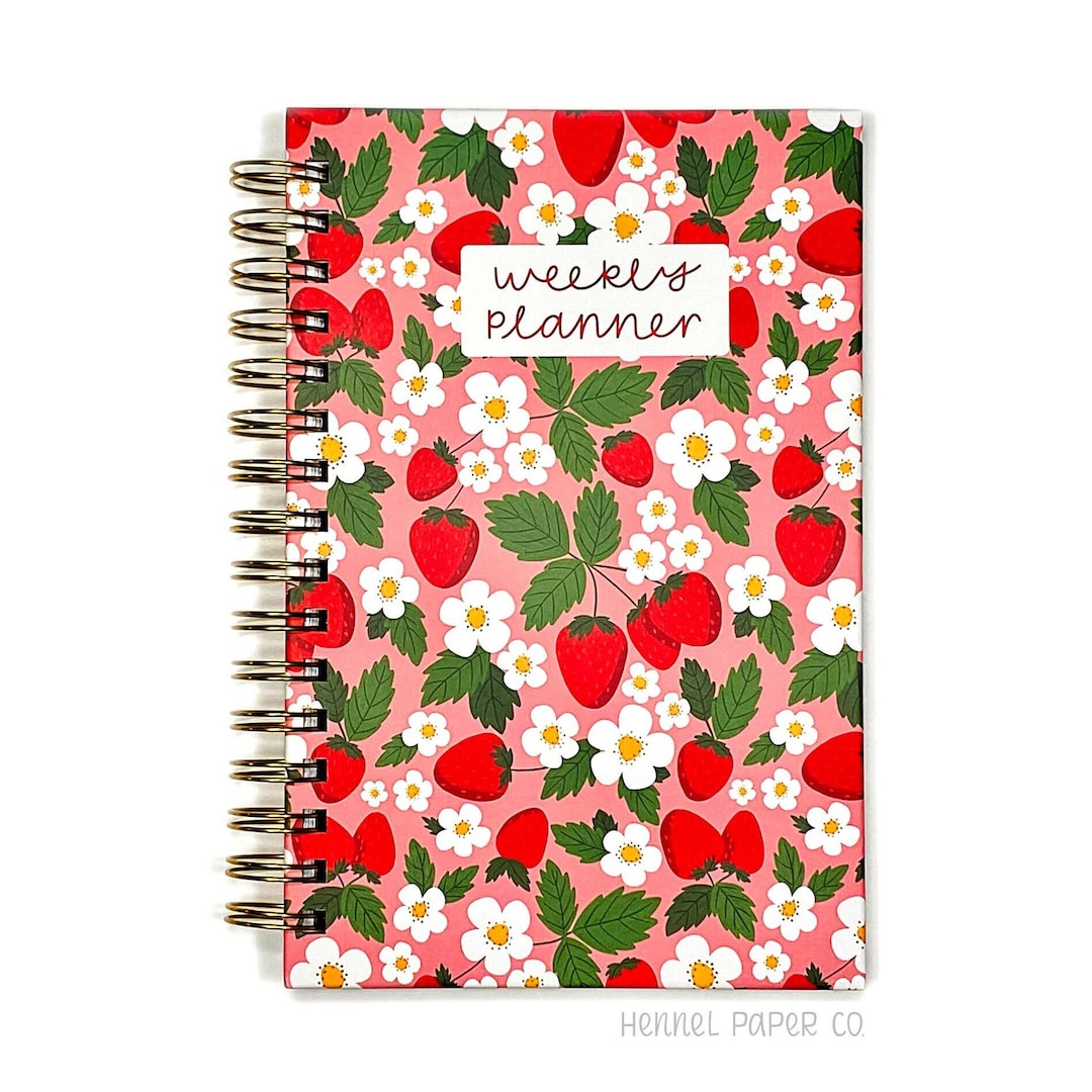 Undated Weekly Spiral Planner - Life and Work - Simple 12 Month Planner ...