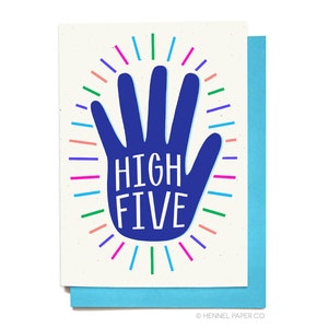 Congratulations Card - High Five! Card - Congrats Card - Celebration ...