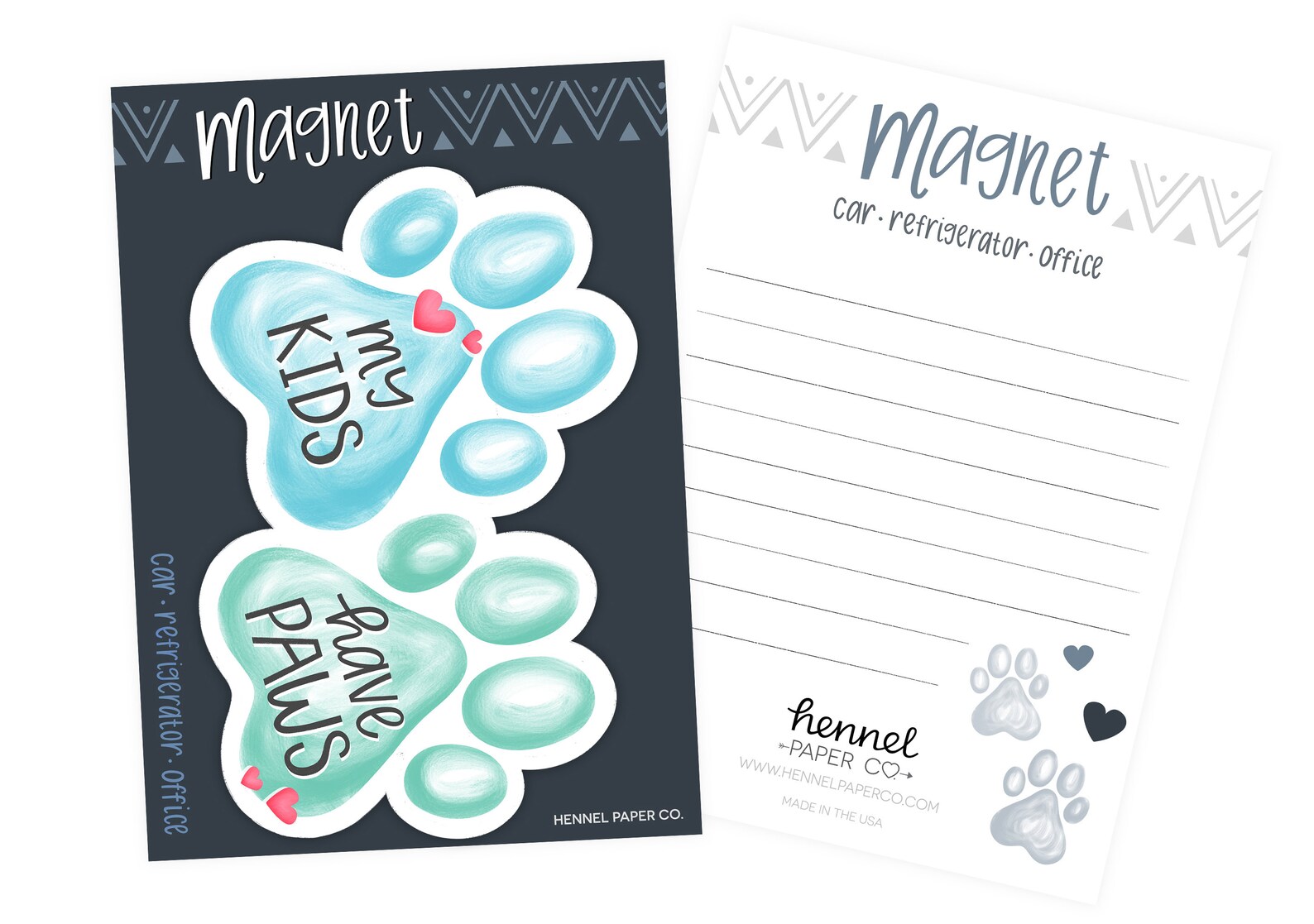 Pet Mom Magnet My Kids Have Paws Magnet Dog Mom Gift | Etsy