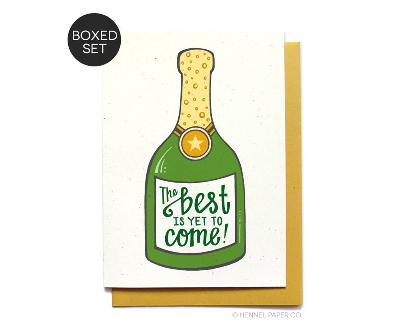 New Years Card Set Boxed Set Holiday Card Set Happy New - Etsy