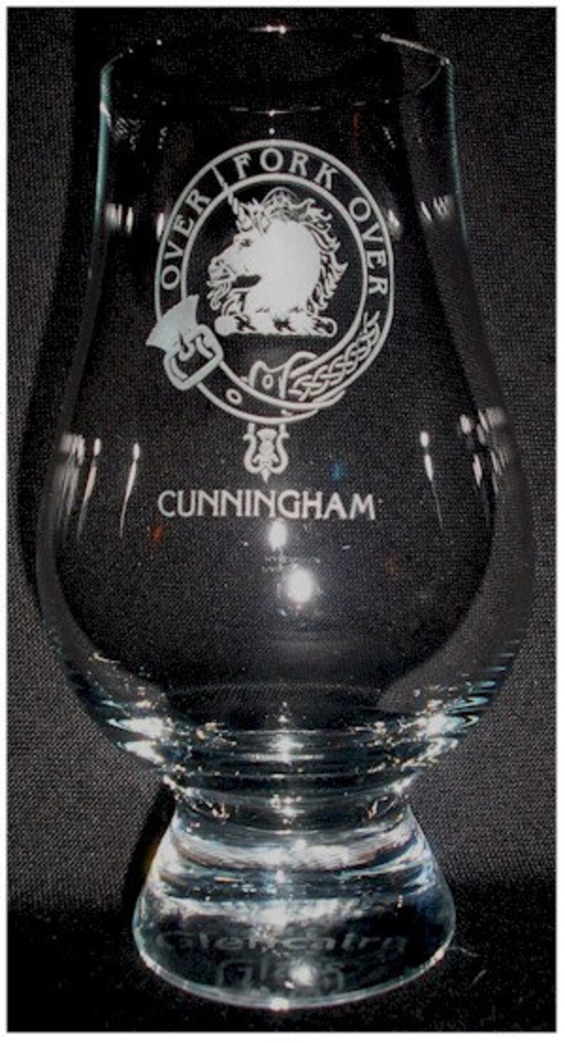 Clan Cunningham Scotch Malt Whisky Glencairn Tasting Glass | Etsy