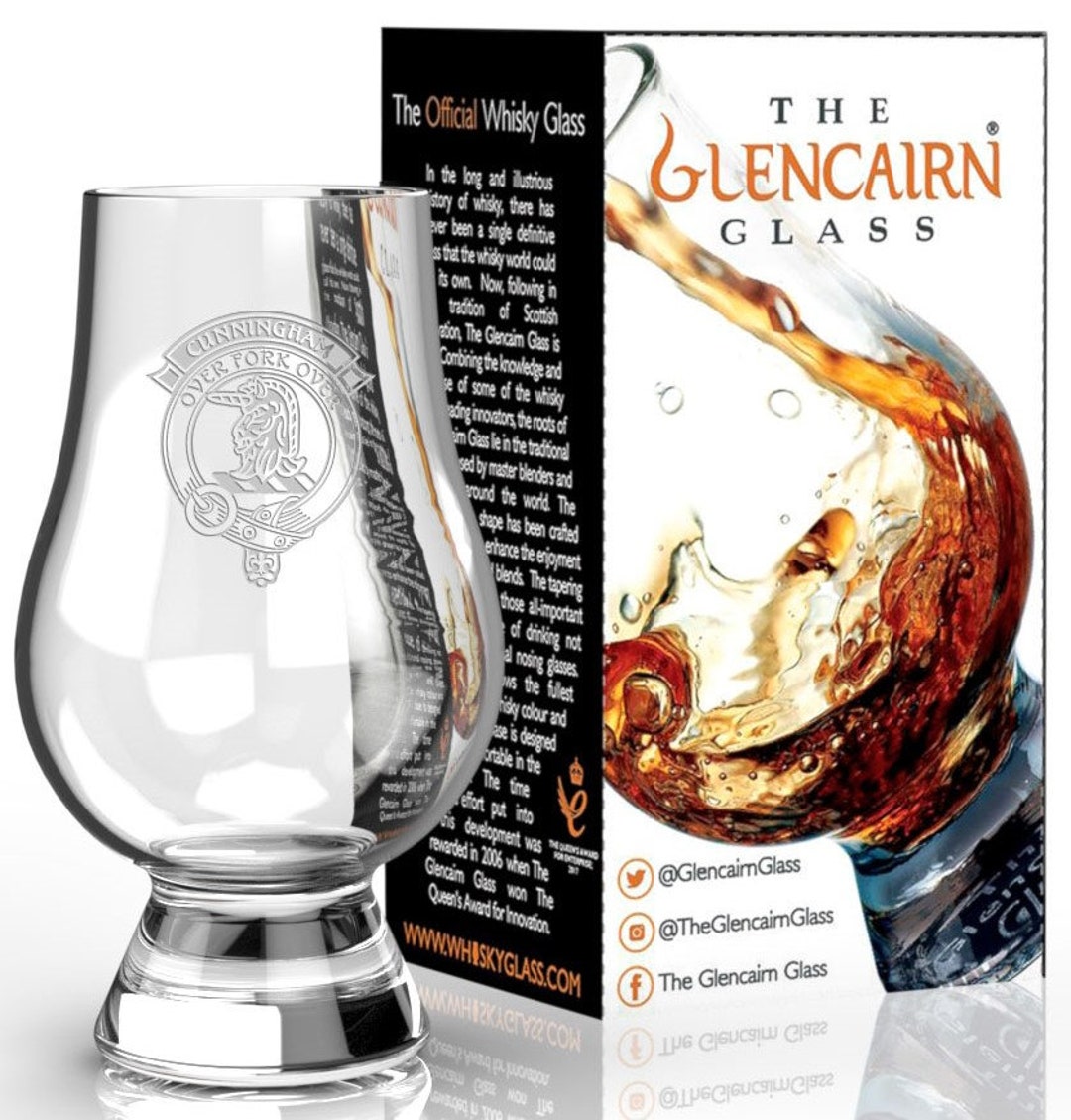 Clan Cunningham Etched Scotch Malt Whisky Glencairn Tasting Glass - Etsy