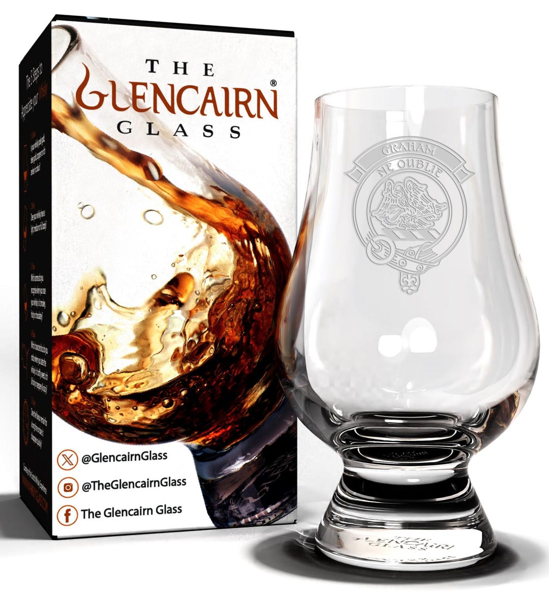 Clan Graham Etched Scotch Malt Whisky Glencairn Tasting Glass - Etsy