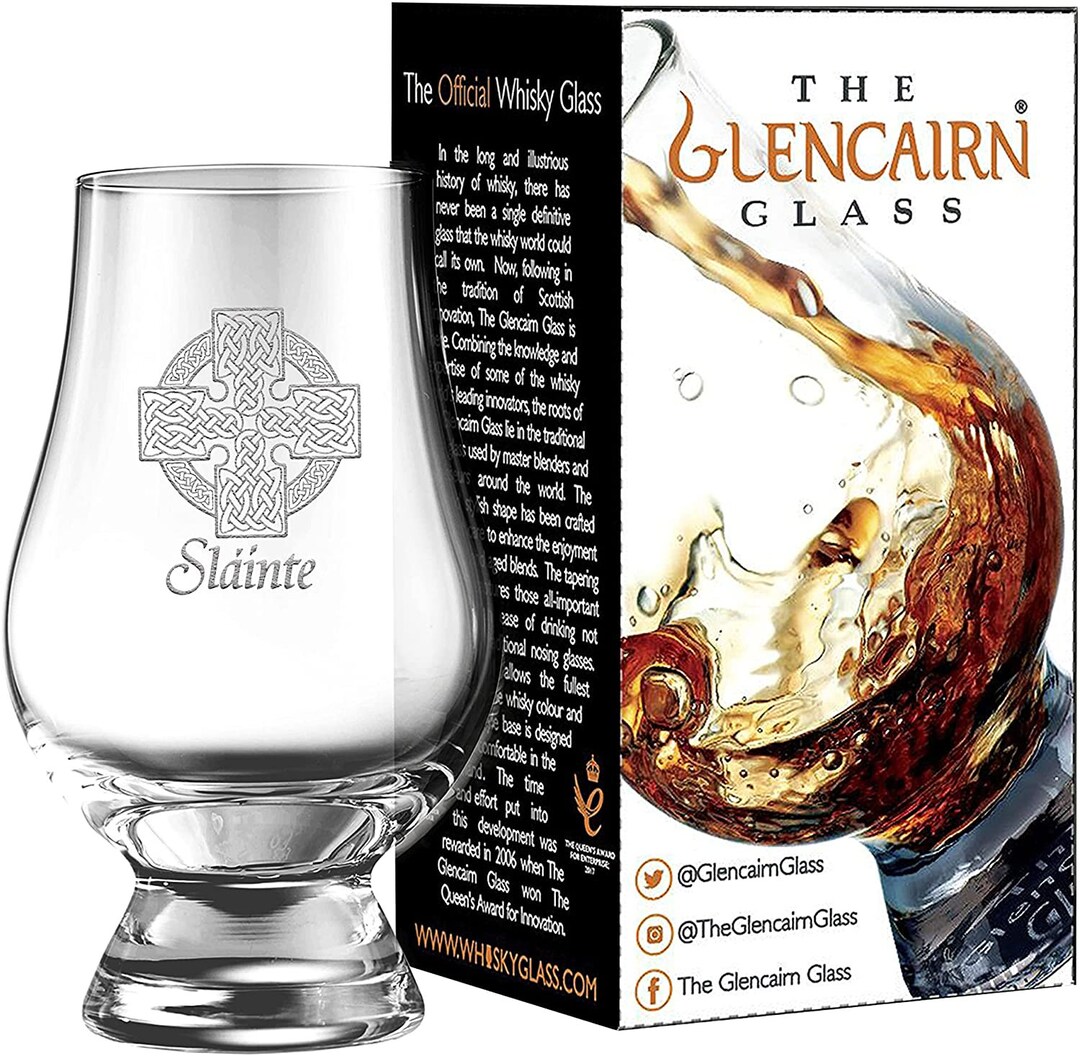 Slainte Celtic Cross Glencairn Scotch Whisky Tasting Glass - Etsy