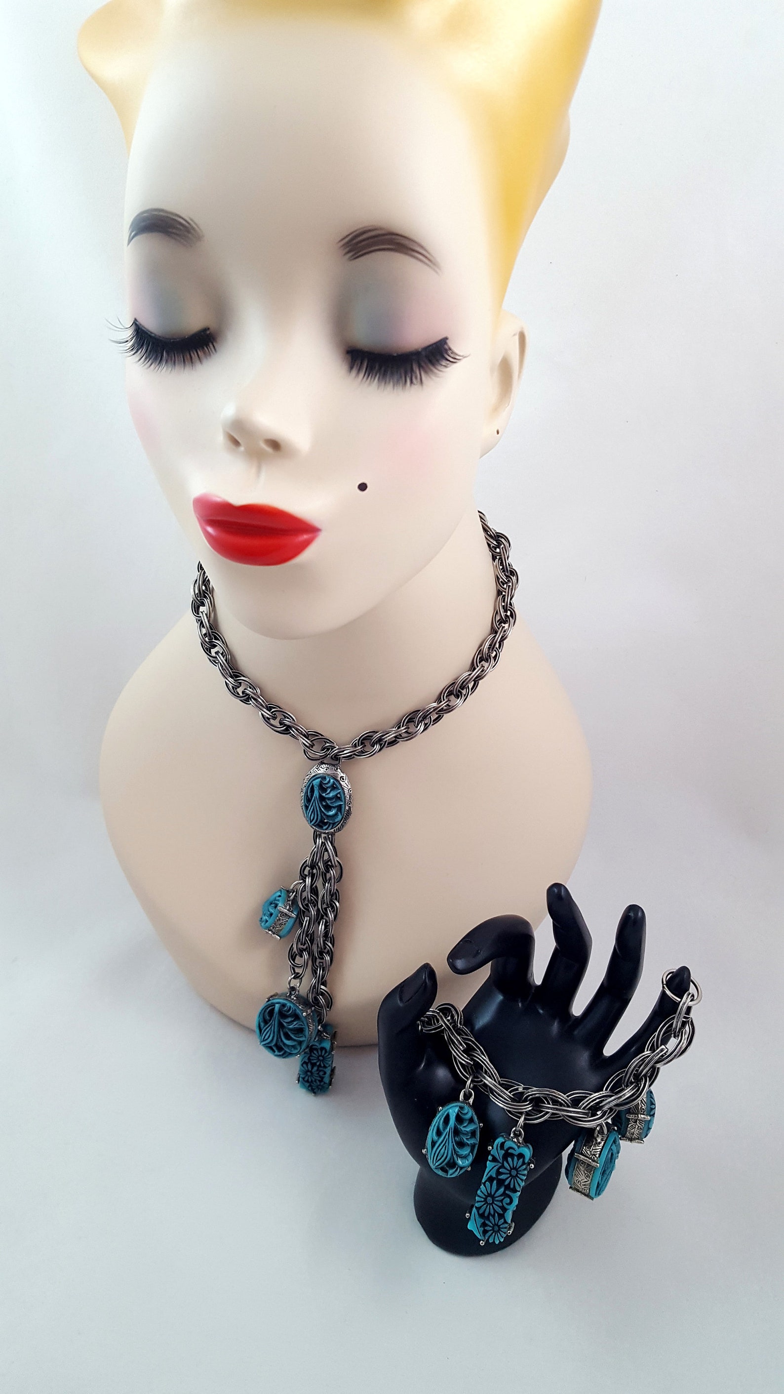 Vintage SELRO Necklace Selro Bracelet Selro Charm Bracelet - Etsy