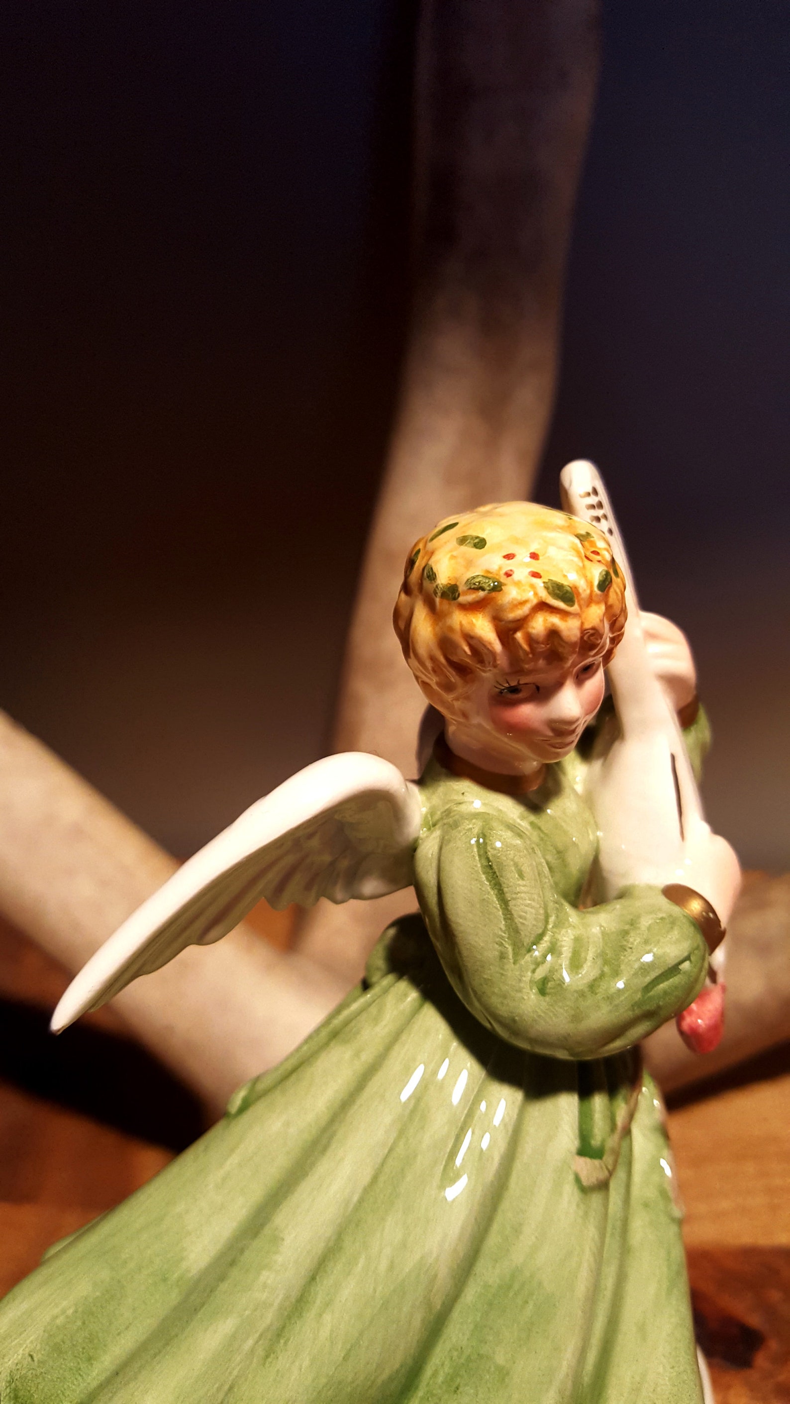 Vintage Angel Figurine JAPAN Christmas Otagiri MUSICAL Works Fabulous ...