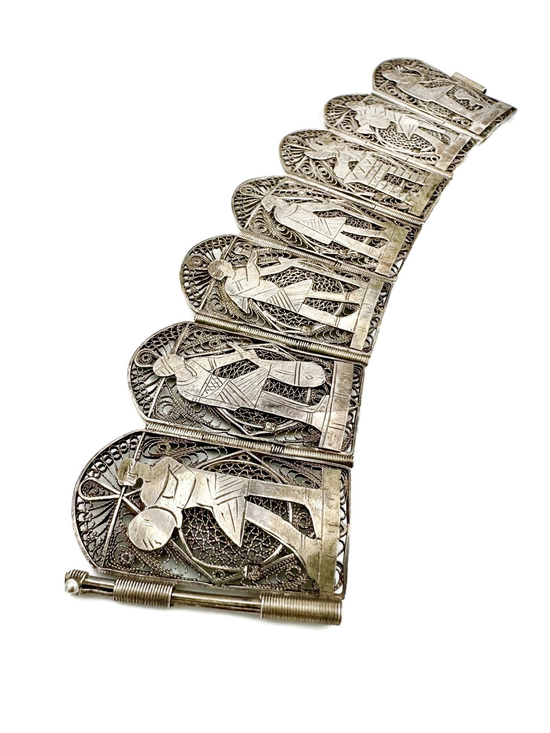 Antique Egyptian Revival Bracelet Gauntlet Cuff Pharaoh Bracelet ...