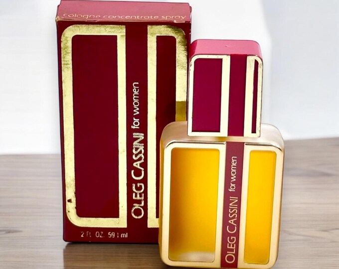 Vintage OLEG CASSINI by JOVAN Perfume Bottle Cologne Concentrate Bottle ...