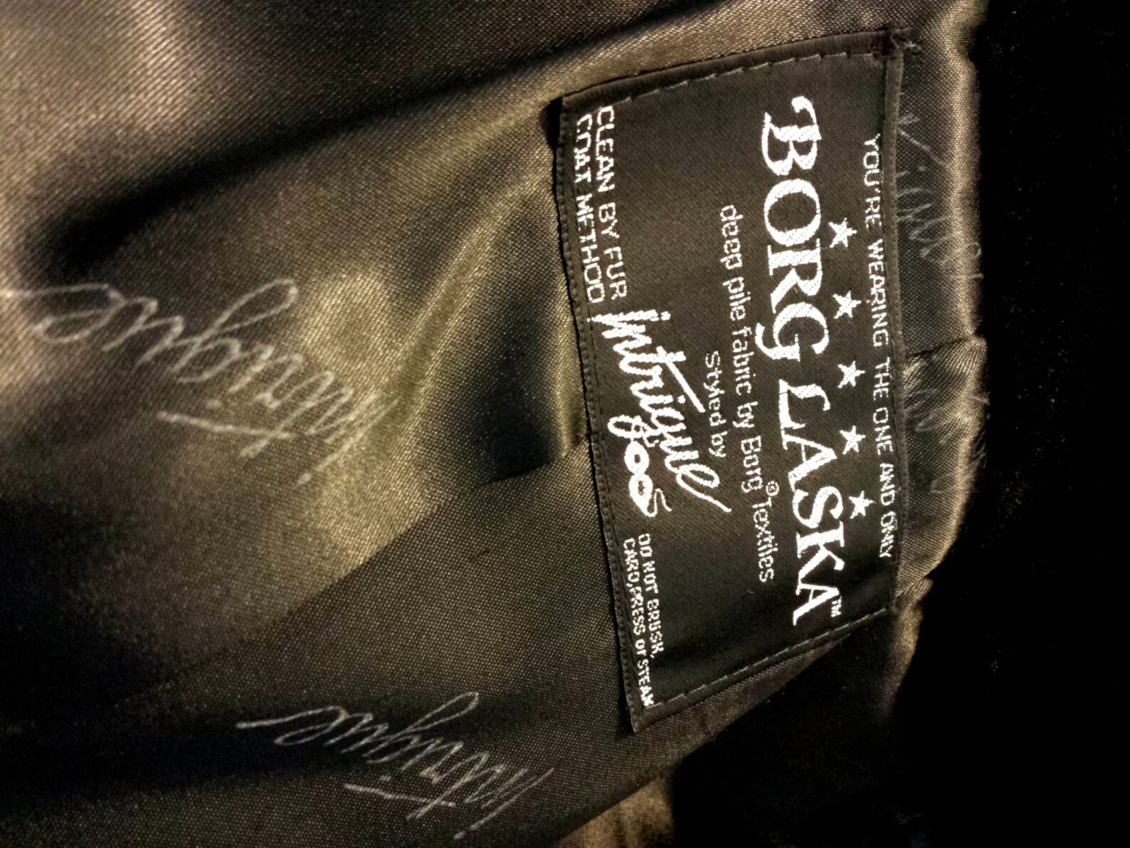 Vintage Faux Fur Coat Jacket Black Cat Tails Cattails THICK | Etsy