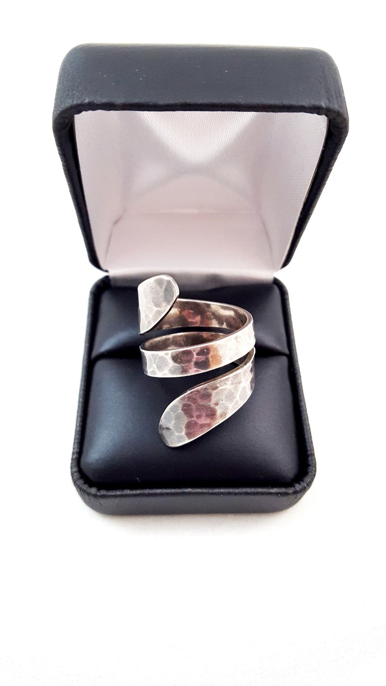 Vintage Sterling Silver Ring Taxco Ring 925 Wrap Ring Hammered - Etsy