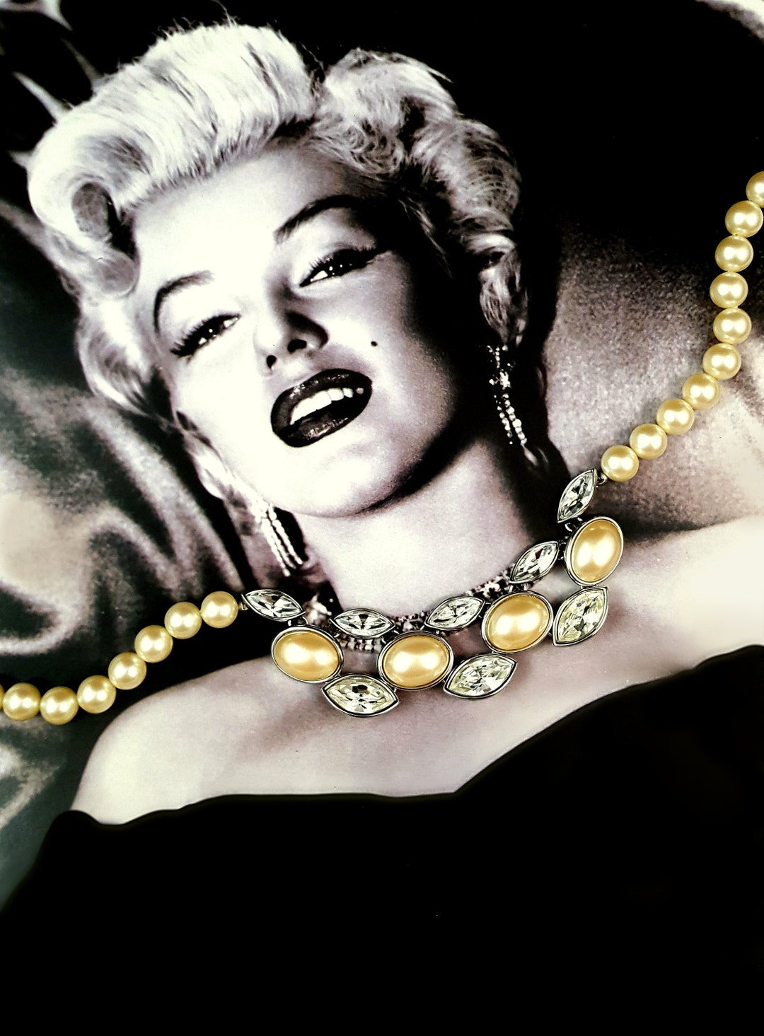 Vintage YSL Necklace Yves Saint Laurent HAUTE COUTURE Bride Necklace ...