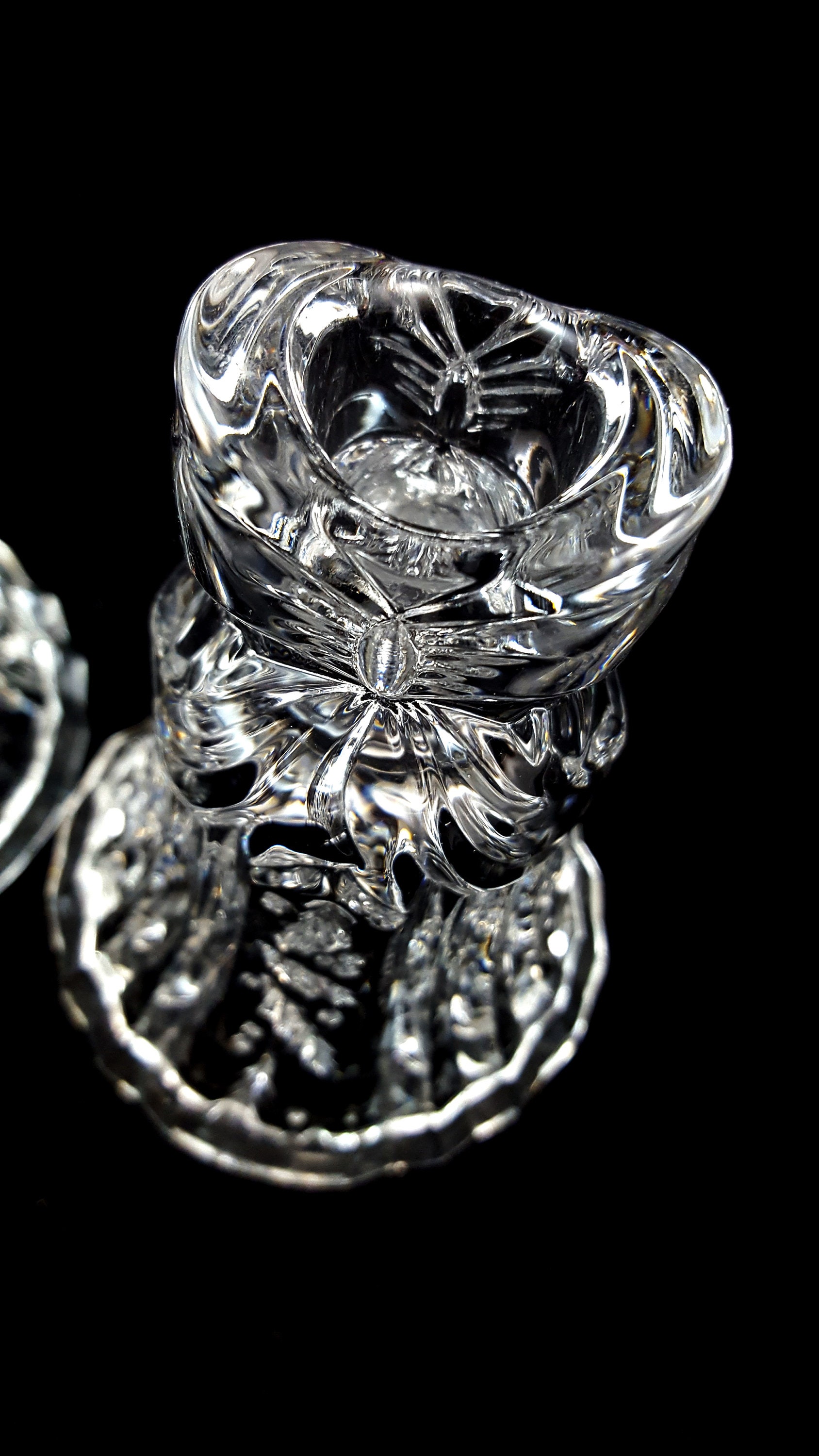 Vintage GORHAM Candlesticks Gorham CRYSTAL Candle Holders - Etsy Nederland