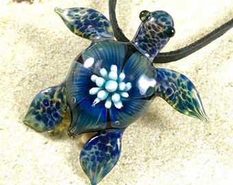 Turtle Glass Beads - Etsy
