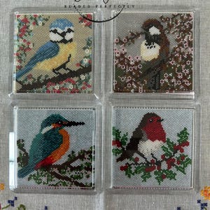 Sparrow, Coaster, Peyote Stitch Beading, PDF Download Pattern - Etsy