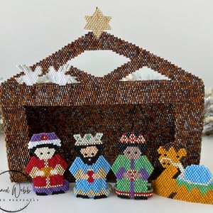Nativity Complete Set, Brick Stitch and Peyote Stitch Beading, PDF ...