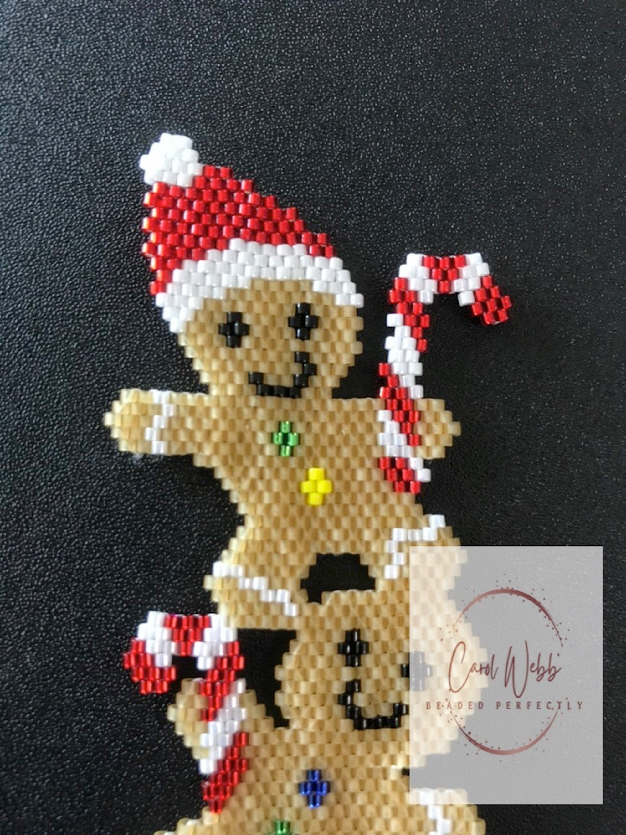Gingerbread Men, Brick Stitch Beading, PDF Pattern Download - Etsy