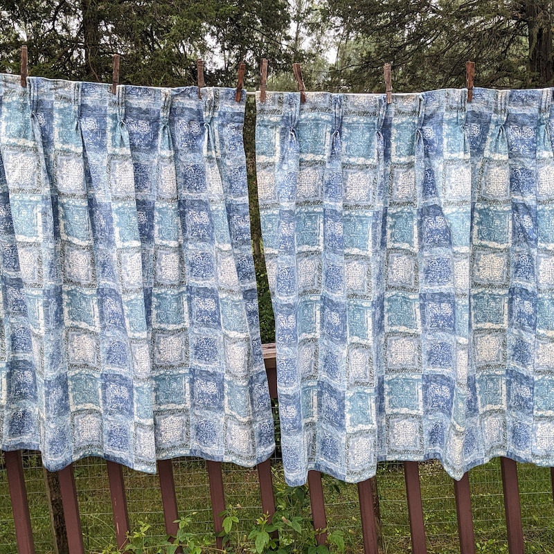 Barkcloth Curtains - Etsy