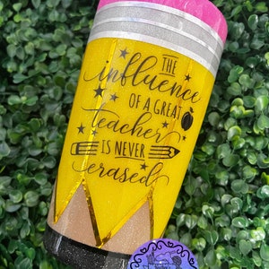 Personalized Pencil Stainless Steel Tumbler/cup Teacher Gift Teacher ...
