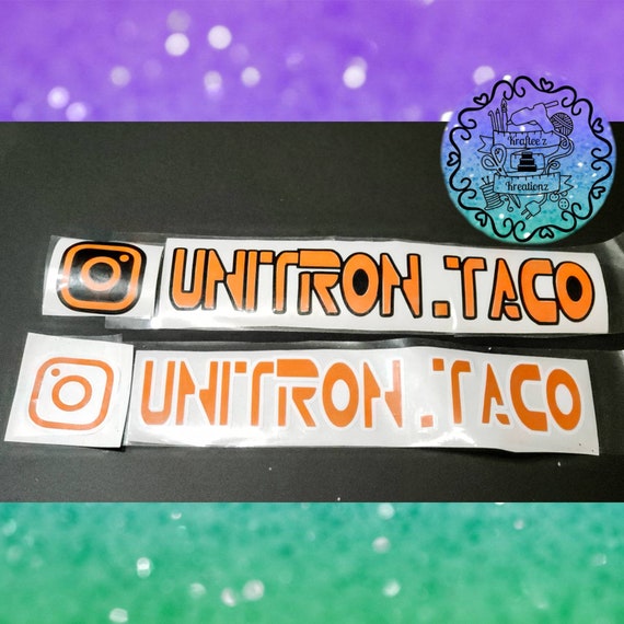 Custom Instgram Handle Car Decals | Etsy