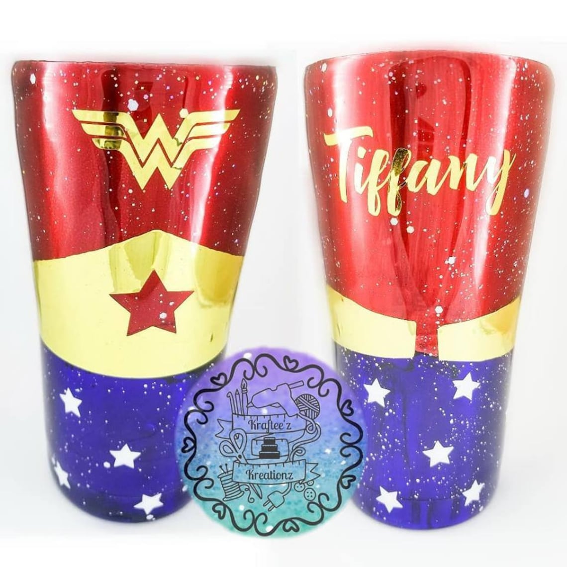 Custom Personalized Metallic Super Hero Inspired Stainless Steel ...