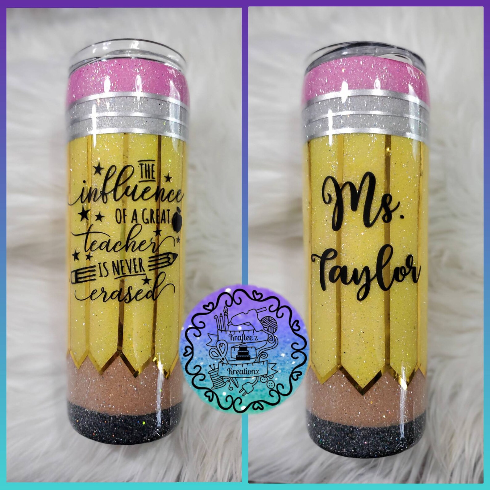 Personalized Pencil Stainless Steel Tumbler/cup Teacher Gift - Etsy