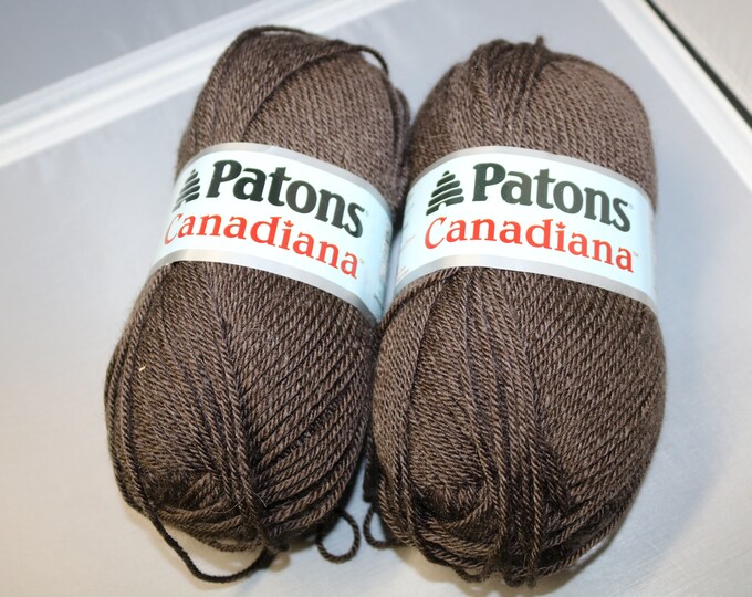 Patons Canadiana Acrylic Yarn, Color~stone Heather, 3.5 Oz Skeins, New ...