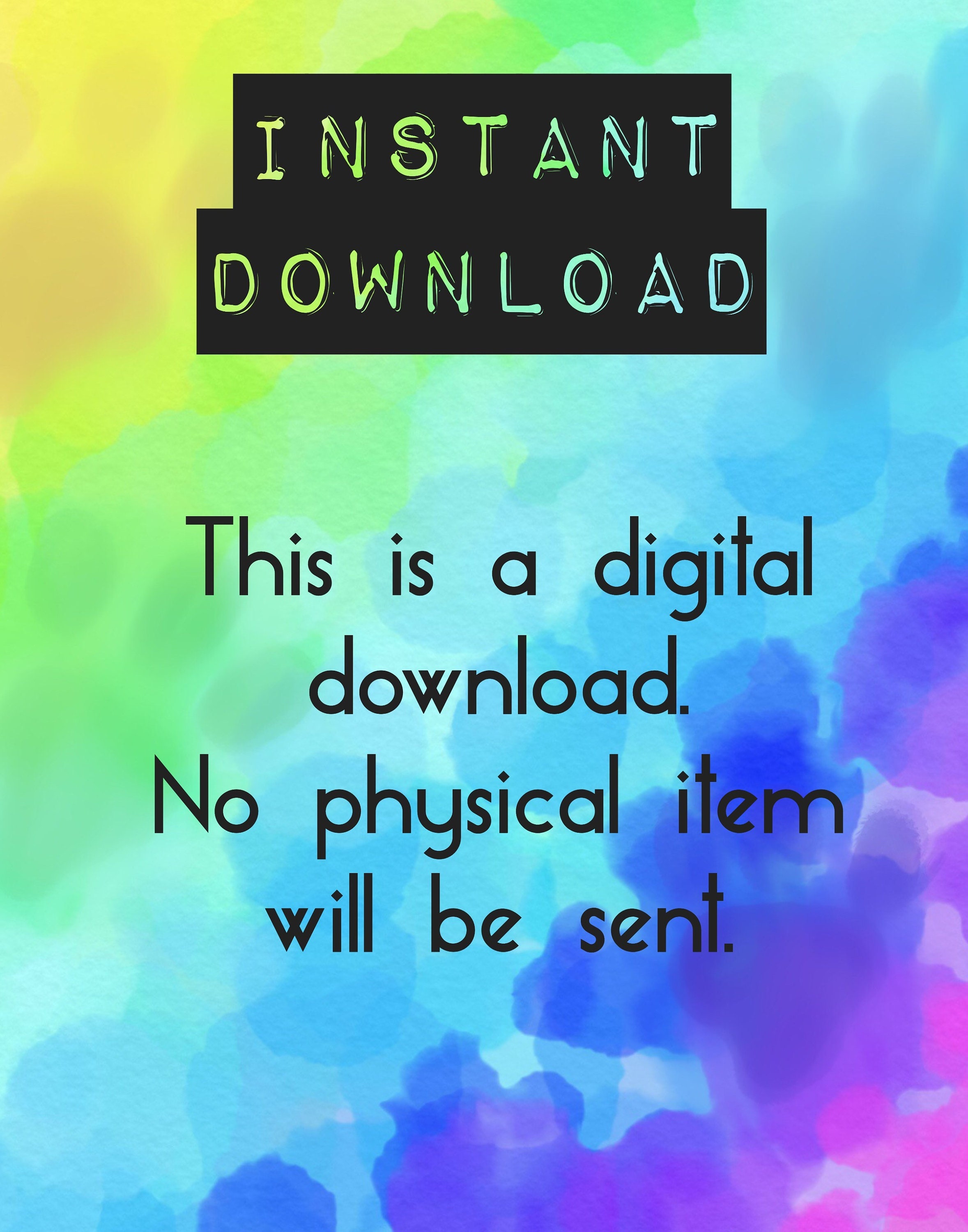 Rainbow Fish Illustration, Printable Wall Art, Kids and Nursery Decor ...