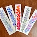 Autumn Floral Art Bookmarks Set of 2 Hand-painted Original Watercolor ...