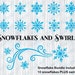 Snowflake SVG Bundle, Snowflakes and Swirls, Snowflake PNG Bundle ...