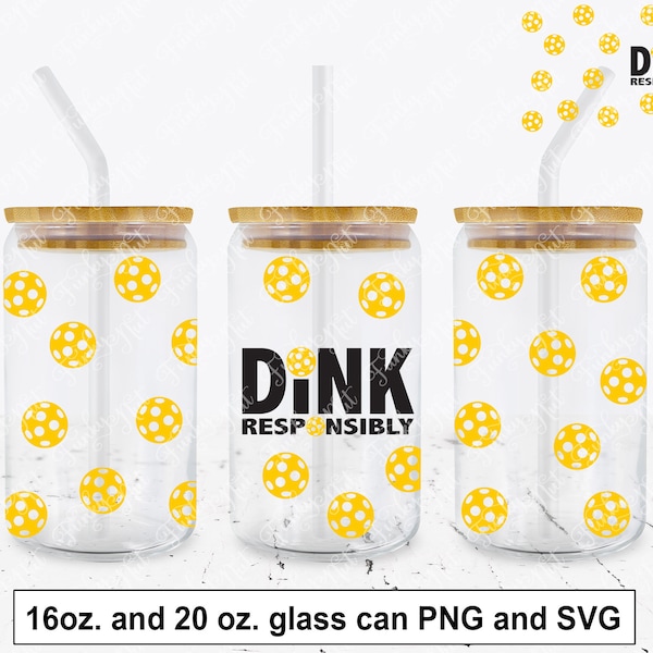 Pickleball .dink and Drink Svg - Etsy