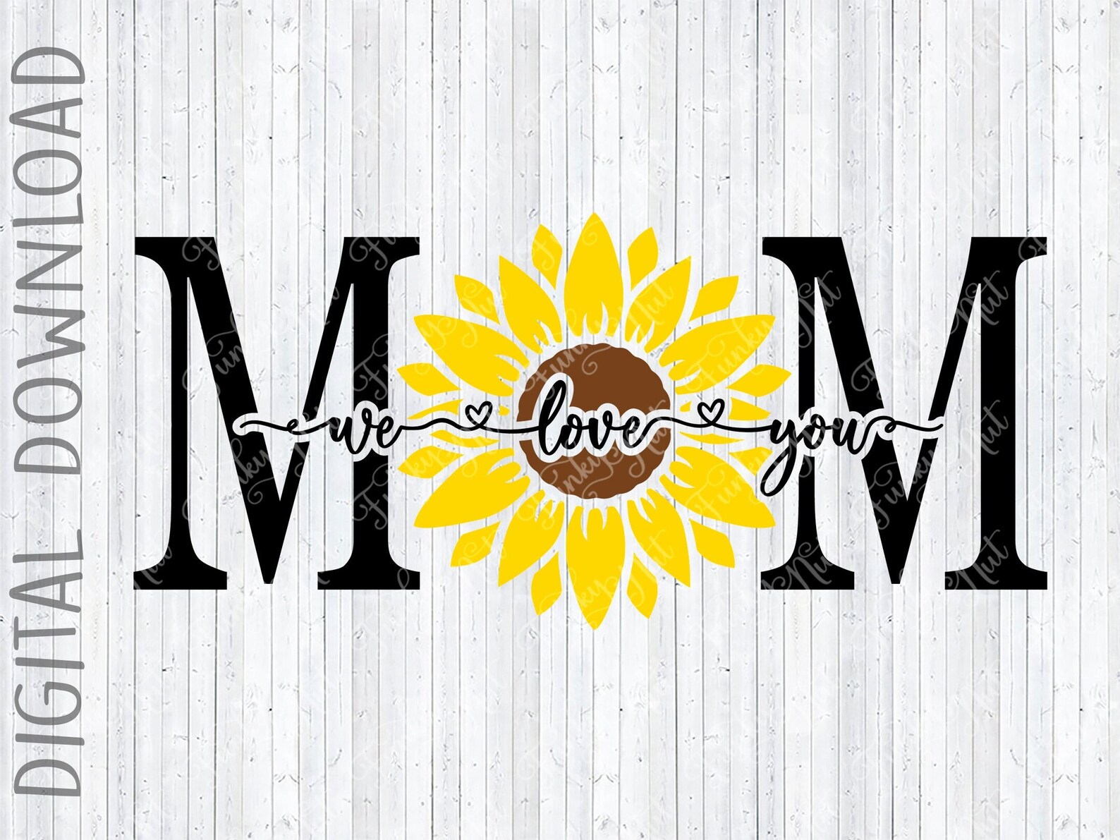 Sunflower Mom Tile SVG, PNG, Mother's Day Gift, We Love You Mom, Gift ...