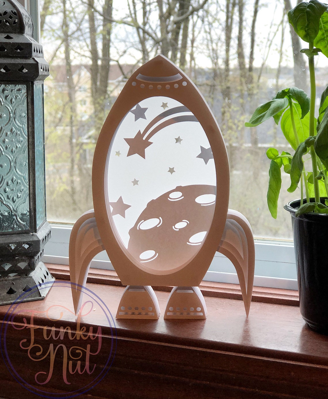 Layered Rocket SVG PNG EPS 3D Rocket Svg Rocket Luminary | Etsy