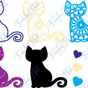 Layered Cat SVG, PNG, EPS, 3D Layered Cat, Layered Cat Mandala, Layered ...