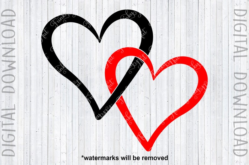 Hearts Intertwined SVG PNG Valentine Svg Sublimation - Etsy