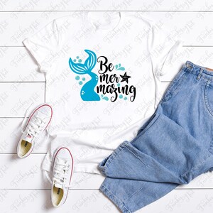 Be Mermazing SVG, PNG, Summer Mermaid SVG, Mermaid Design Digital ...