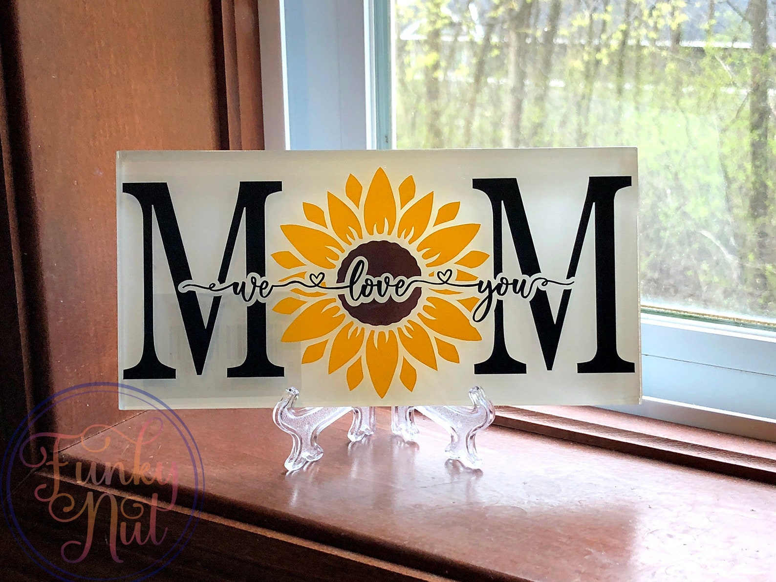 Sunflower Mom Tile SVG, PNG, Mother's Day Gift, We Love You Mom, Gift ...