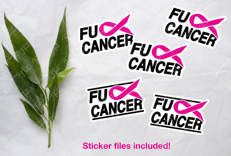 FU Cancer Ribbon SVG Cut File PNG Sticker Sublimation - Etsy Australia