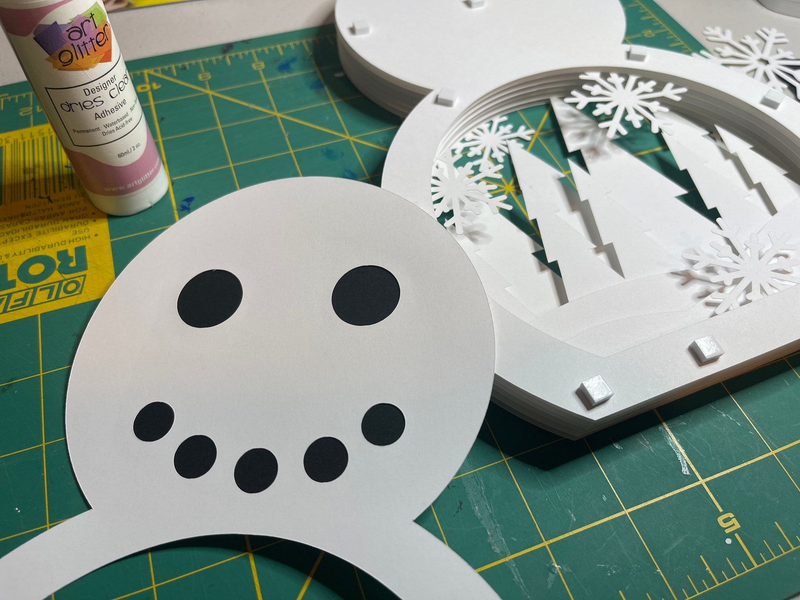 Layered Snowman Luminary SVG PNG EPS Layered Christmas - Etsy