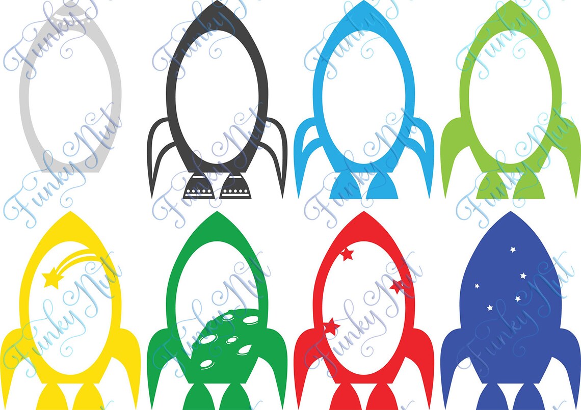 Layered Rocket, SVG, PNG, EPS, 3D Rocket Svg, Rocket Luminary, Space ...