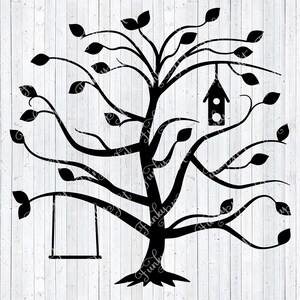 Family Tree SVG, Digital Download, Family Tree, Birds in Tree Pebble ...