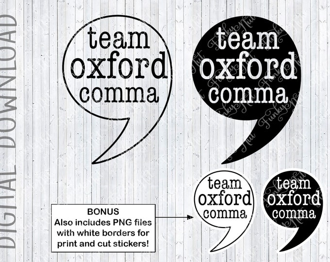 Oxford Comma Print Grammar Print for English Teachers Gift Teacher ...