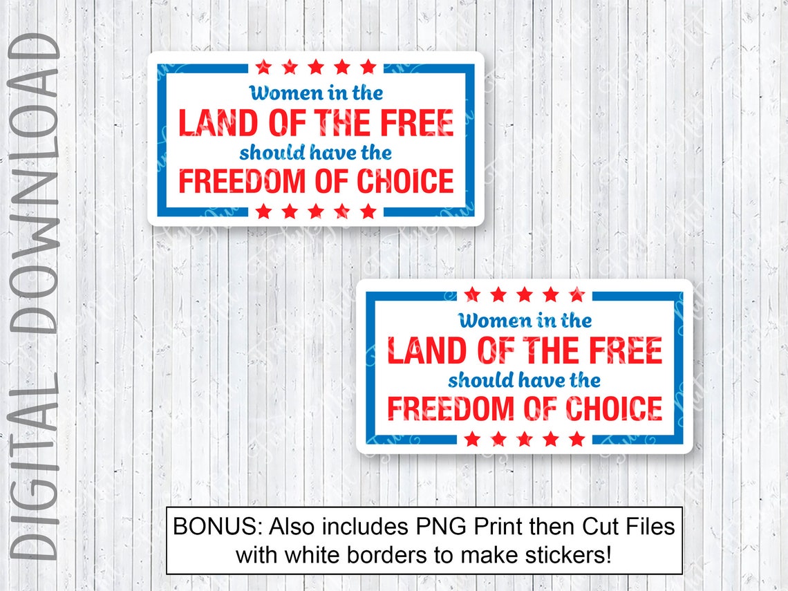 Pro-choice SVG Freedom of Choice SVG Pro Choice Stickers - Etsy