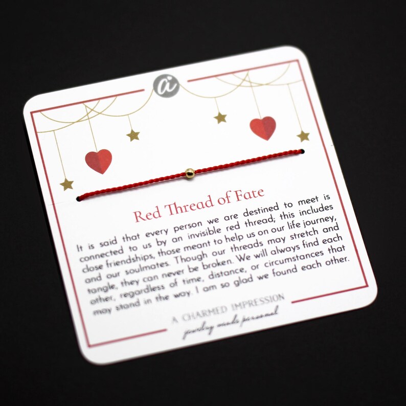 Red String of Fate Bracelet Sterling Silver 14k Gold Filled Beads Red ...