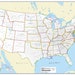 USA County Wall Map Color Poster 36x24 Rolled Paper or Laminated - Etsy