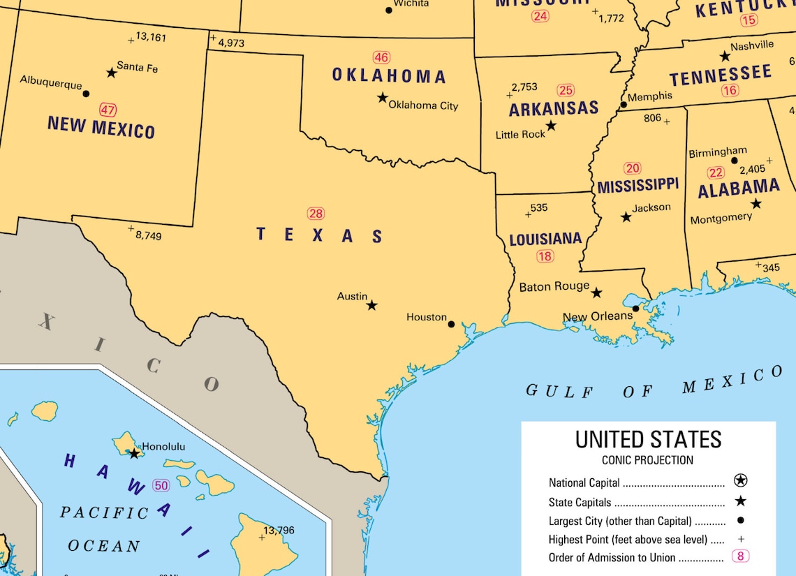Flags of the 50 U.S. States Wall Map Poster 36"x24" Rolled Paper or ...
